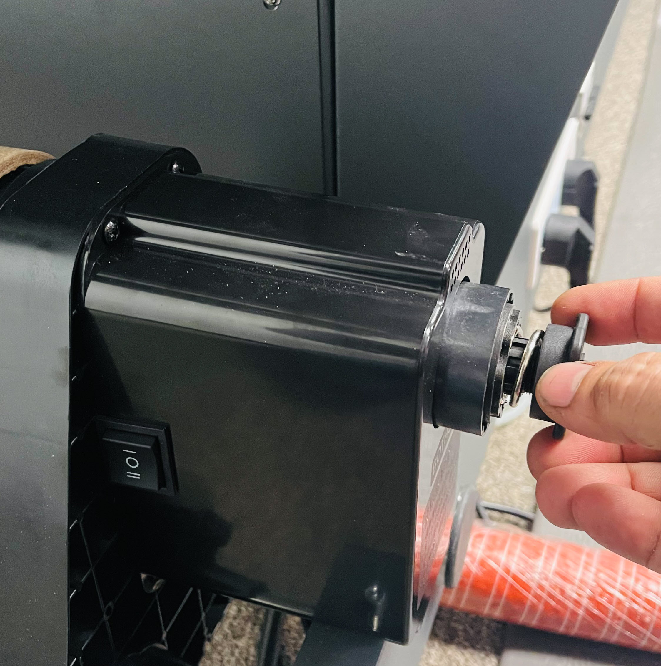 Loosening tension on the take up motor