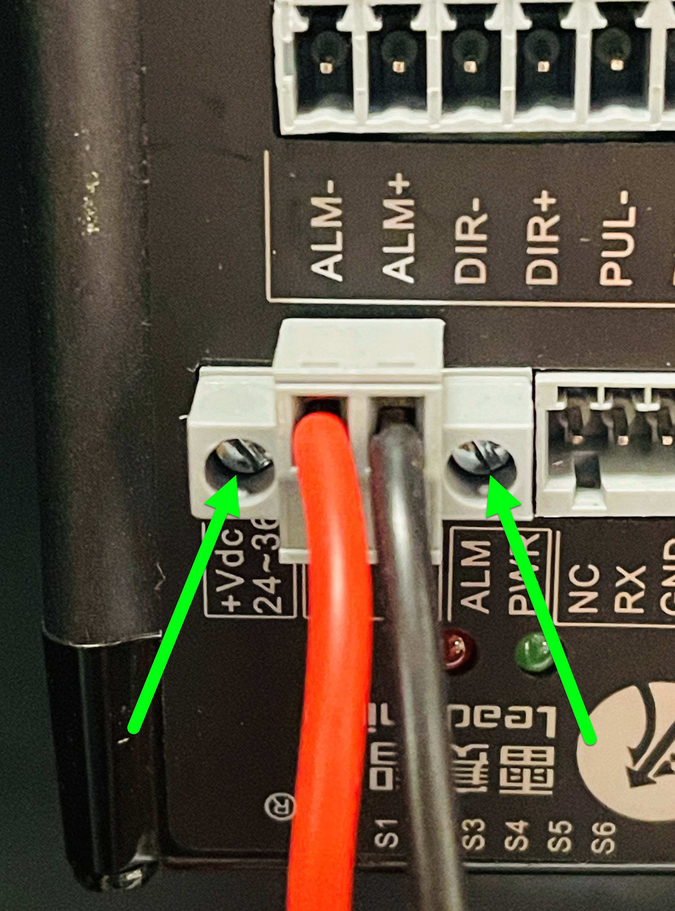 Loosen screws on X Motor