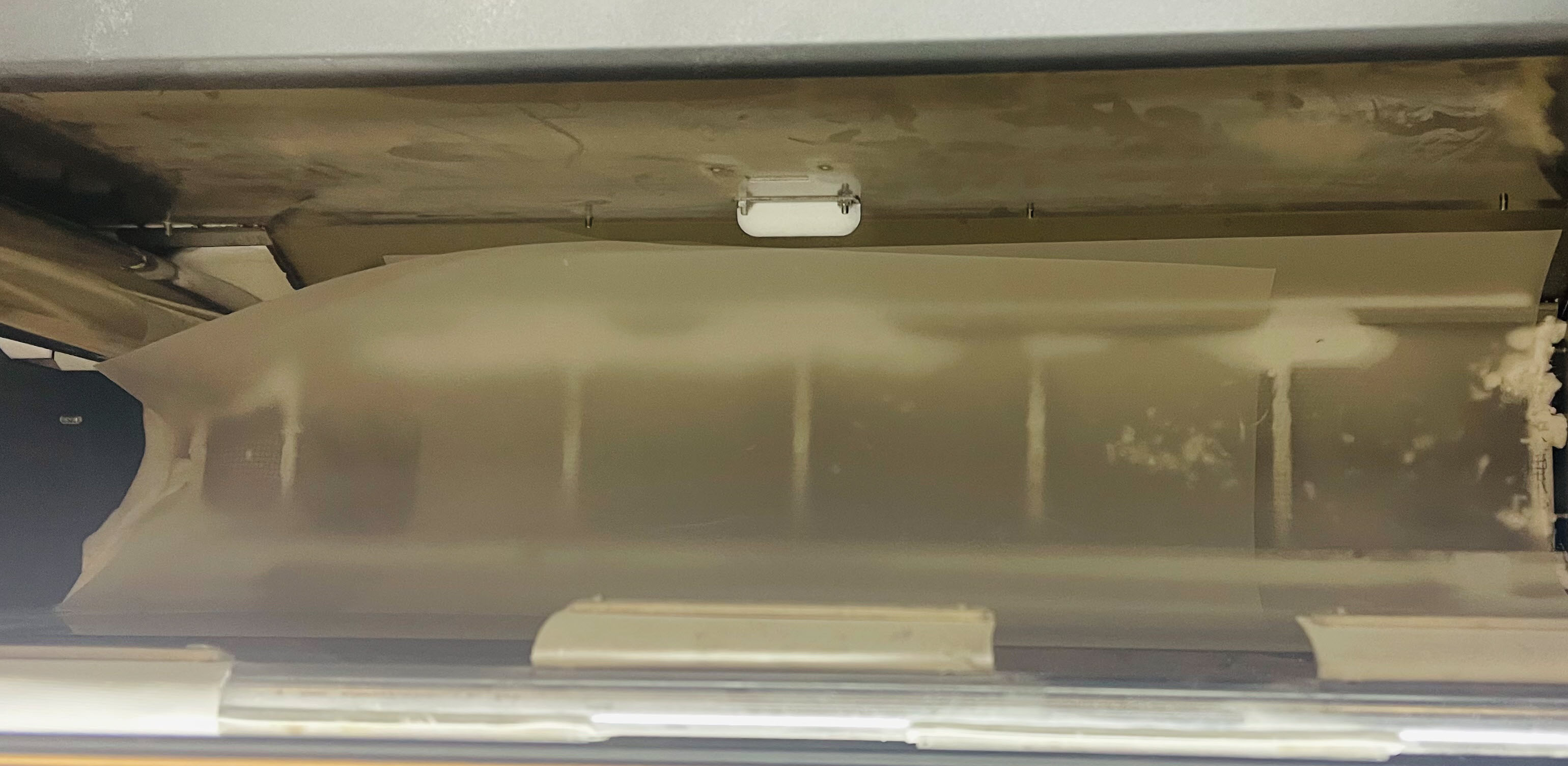 Film in powder chamber