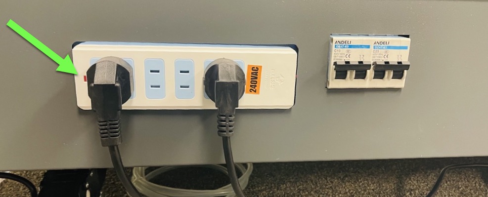 Red Light on Power Strip